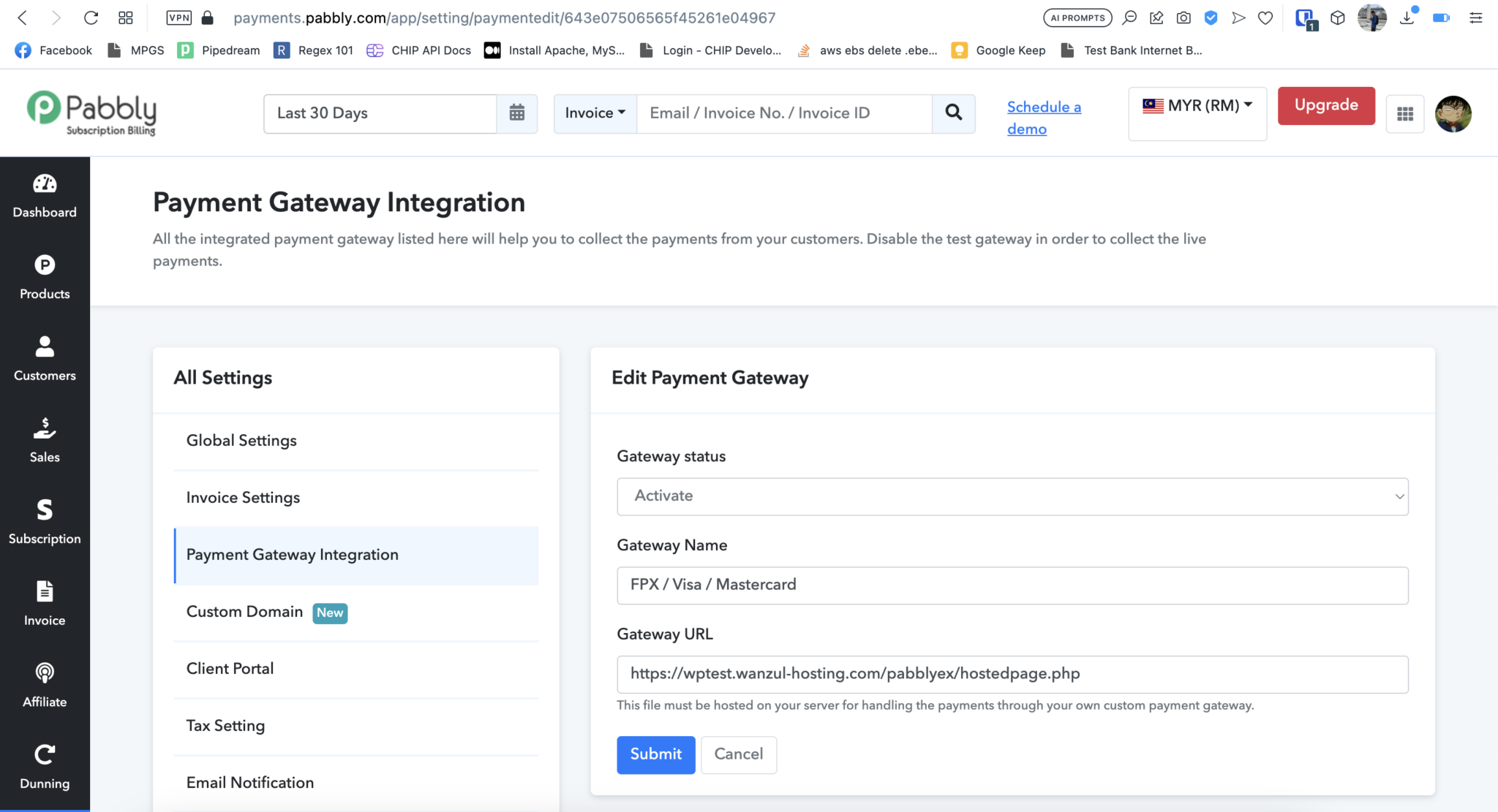 CHIP Collect - Pabbly Subscription Billing: getting started
