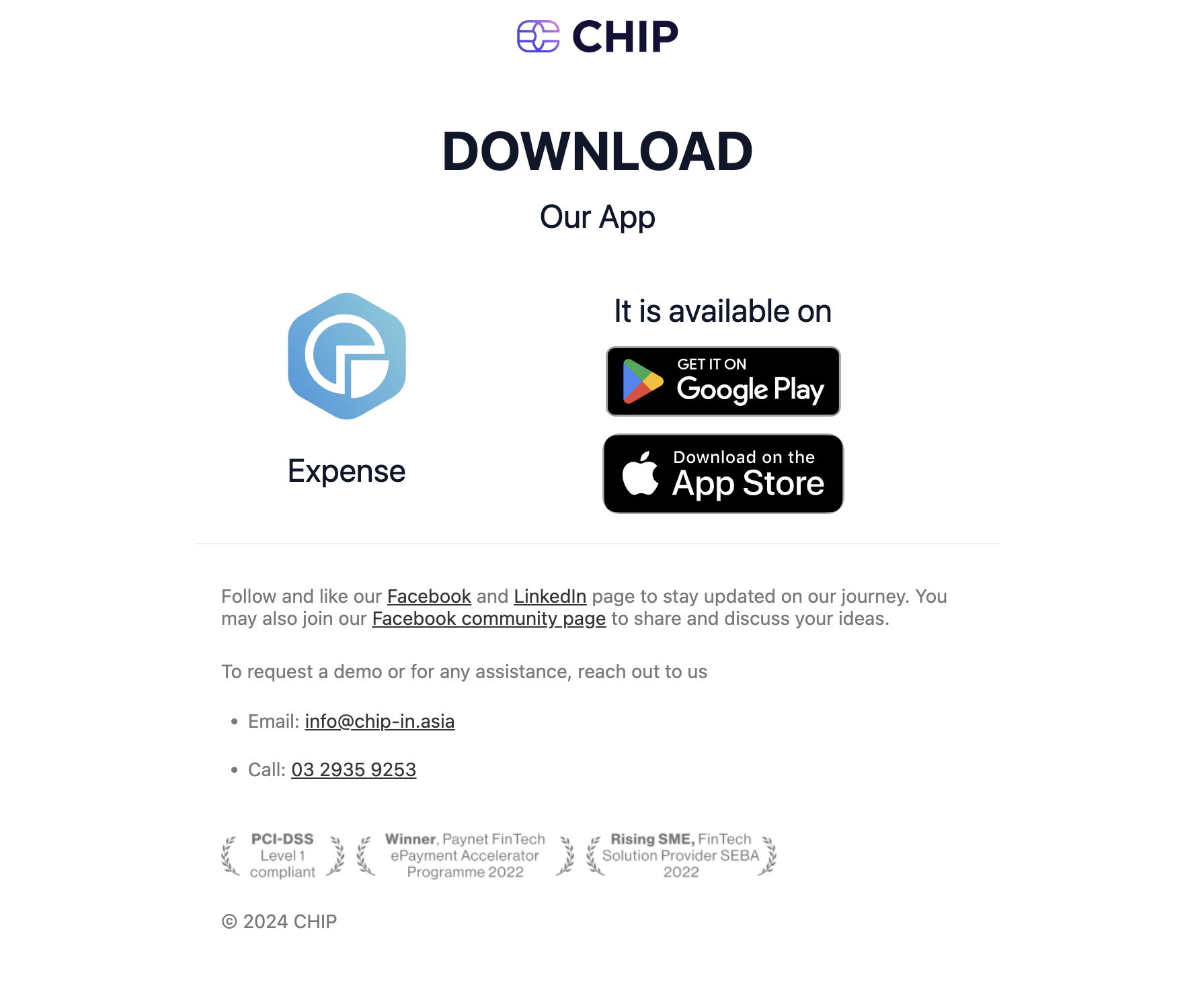 CHIP Control - CHIP Expense: getting started