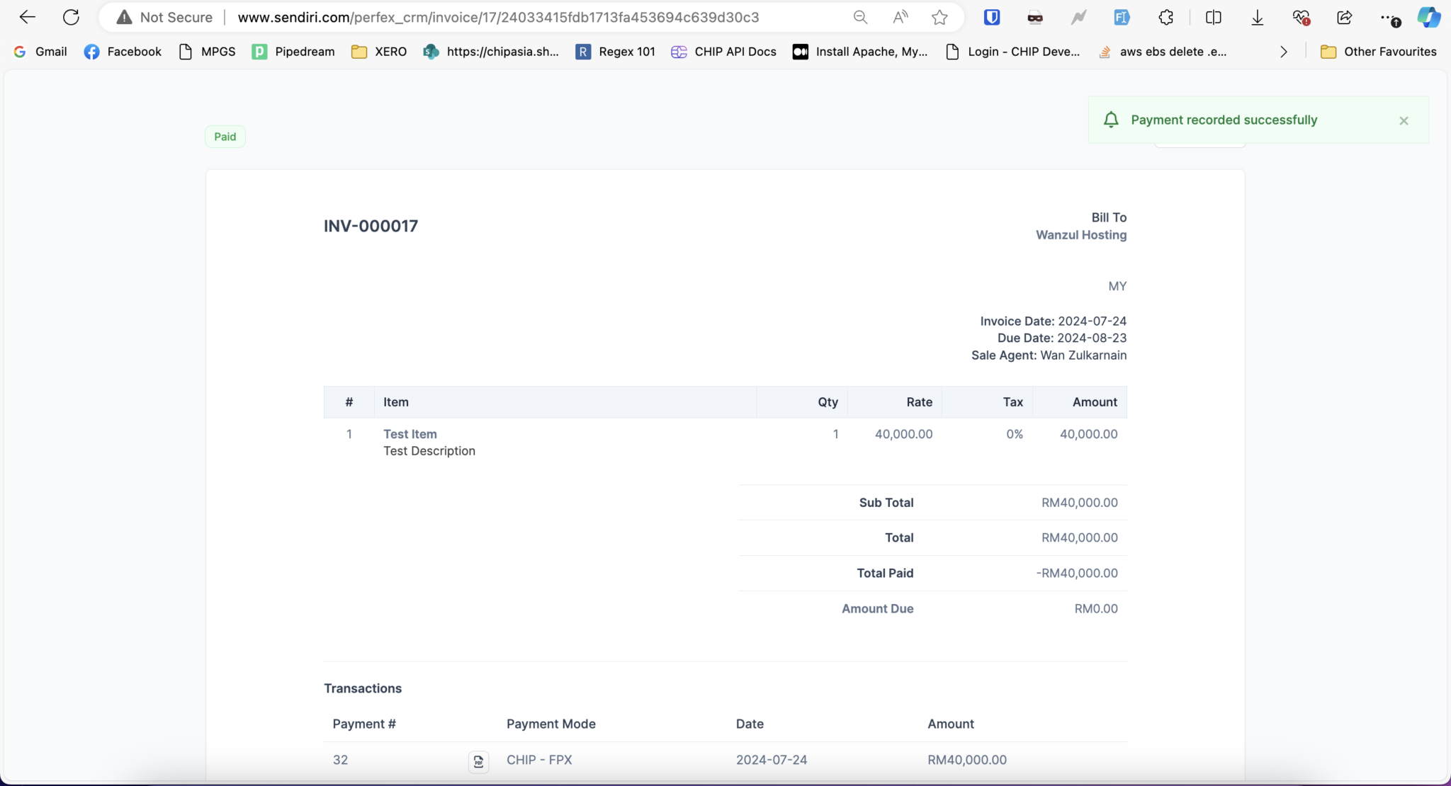 CHIP Collect - CHIP for Perfex CRM: getting started